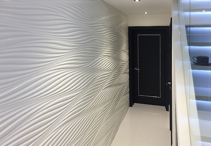 Waves on doors - MDF 3D panels by 3D ART FACTORY